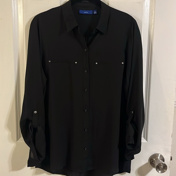 Apt. 9 | Tops | Apt 9 Womens Button Up Blouse Size M | Poshmark